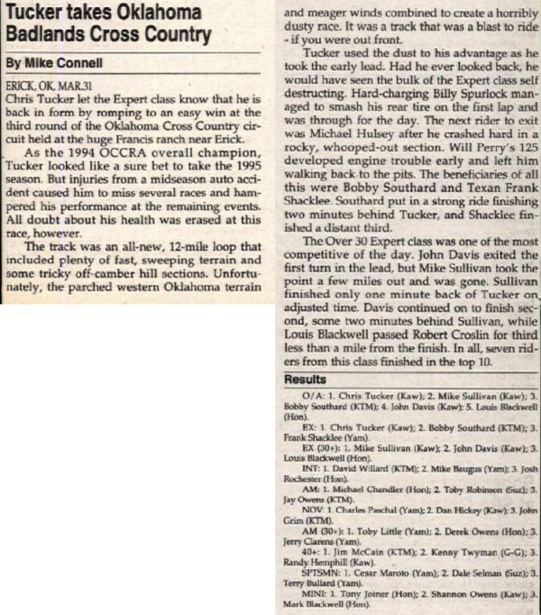 About Us – Oklahoma Cross Country Racing Association