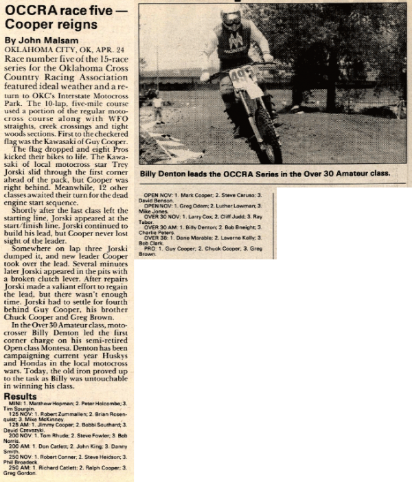 About Us – Oklahoma Cross Country Racing Association