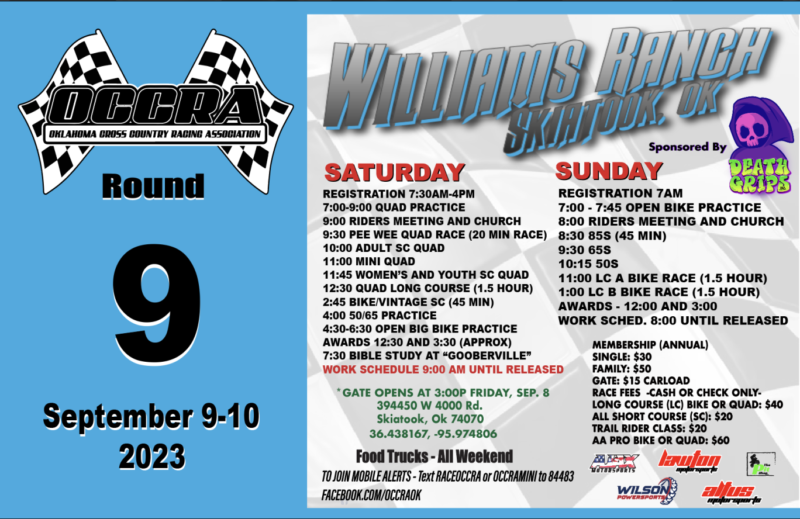 OCCRA News – Oklahoma Cross Country Racing Association